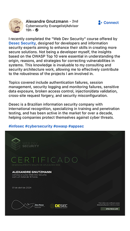 Web Dev Security - Desec Security