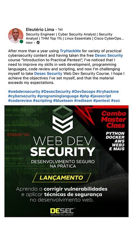 Web Dev Security - Desec Security